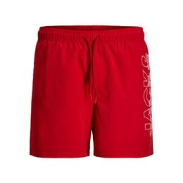 Jack & Jones PlusSize Jack & Jones Plussize Herren Jack & Jones PlusSize Badeshorts &raquo;JPSTMAUI WAVE LOGO SWIM SHORTS SN PLS&laquo; Kunstfaser, mit elastischem Bund, normal 
