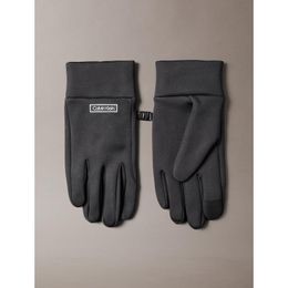 Calvin Klein Damen Multisporthandschuhe aus dehnbarem Material-Mix schwarz L/XL