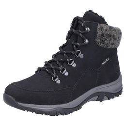 Rieker Damen Winterboots Schn&uuml;rboots, Stiefelette mit TEX-Membran und Warmfutter schwarz 36