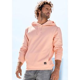 John Devin Herren Hoodie, Langarm, Sweatshirt mit Rundhals und Kapuze, Baumwollmischung rot L (52/54)