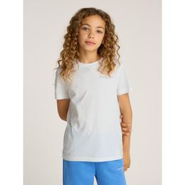 Tommy Hilfiger M&auml;dchen T-Shirt &raquo;U MINI CORP LOGO TEE SS&laquo; in Unifarbe wei&szlig; 92