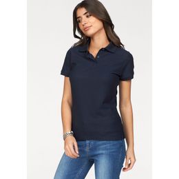 Fruit of the Loom Damen Fruit of the Loom Poloshirt &raquo;Lady-Fit Premium Polo&laquo; Sommershirt, unifarben, aus reiner Baumwolle blau XL (42)
