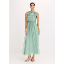 bonprix Damen bonprix Maxikleid &raquo;Maxikleid mit Paillettenstickerei&laquo; ohne &Auml;rmel, ausgestellte Passform, mit Paillettenstickerei 42, N-Gr