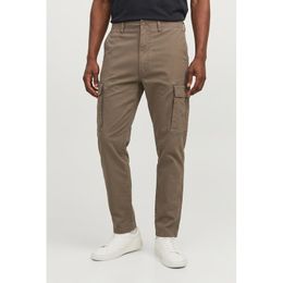 Jack & Jones Jack & Jones Herren Cargohose &raquo;JPSTKANE FRANK CARGO NOOS&laquo; Baumwollmischung, locker geschnitten beige 28, L&auml;nge 32