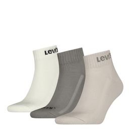 Levi's Levi's Herren Socken &raquo;LEVIS UNI MID CUT ORANGE TAB 3P&laquo; 3 Paar wei&szlig; 35-38