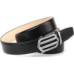 Anthoni Crown Damen Lederg&uuml;rtel schwarz 110
