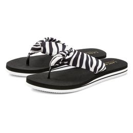 Lascana Damen Lascana Badezehentrenner &raquo;Sandale, Badeschuh, Pantolette, Badelatsche, Flip Flop, Sommerschuh,&laquo; Zehentrenner ultraleicht mit softem Band