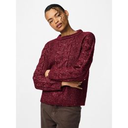 Pieces Damen Pieces Strickpullover &raquo;PCNINA LS O-NECK KNIT NOOS BC&laquo; lila XS