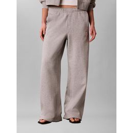 Calvin Klein Jeans Damen Sweathose &raquo;A- FRENCH TERRY BADGE LOGO PANT&laquo; mit weitem Bein XXS, N-Gr