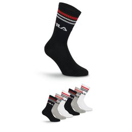 Fila Damen Socken &raquo;UNISEX LIFESTYLE PLAIN SOCKS&laquo; 6 Paar tlg. mit Logo-Schriftzug 35-38