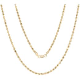 Firetti Damen Collierkettchen &raquo;Schmuck Geschenk Gold 585 Kordelkettengliederung 3,0 mm breit&laquo; gold 45, Gelbgold 585, B: 3mm