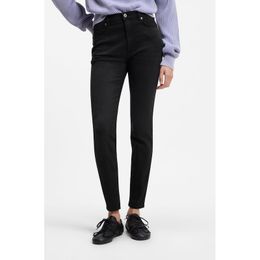 Hugo Damen Hugo Skinny-fit-Jeans &raquo;Malu&laquo; Skinny Fit mit mittlerer Leibh&ouml;he schwarz 32, L&auml;nge 34
