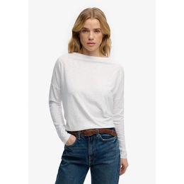 Superdry Damen Langarmshirt &raquo;STUDIOS BOAT NECK SLUB LS TOP&laquo; Baumwollmischung, oversize M