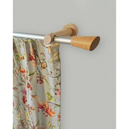 Garesa Gardinenstange &raquo;Sara&laquo; 1 l&auml;ufig-l&auml;ufig Fixma&szlig; Fixl&auml;nge 120, 160, 200 cm, mit Gleiter braun B/L: 120cm, 1 l&auml;ufig