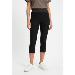 Freequent Damen Freequent Caprileggings &raquo;FQSHANTAL-CA-POWER&laquo; mit extra breitem Bund schwarz M, N-Gr