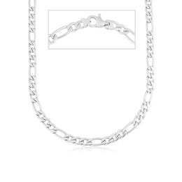 Firetti Herren Edelstahlkette &raquo;Schmuck Geschenk Halskette Figarokette&laquo; silber 50, Edelstahl, L: 50 60 B: 4mm