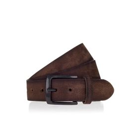 Mustang Herren Mustang Lederg&uuml;rtel mit 4 cm Breite, aus Rindsleder, in Antik-Optik 110