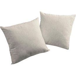 WIRTH Dekokissen &raquo;Westport&laquo; grau Obermaterial: 100% Polyester B/L: 40cm x 40cm, 2 Stk.