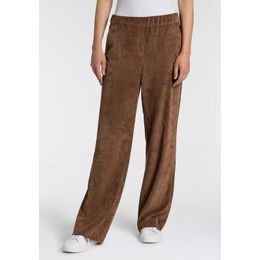 MAC Damen MAC Cordhose &raquo;CHIARA&laquo; mit weitem Bein braun 38, L&auml;nge 32