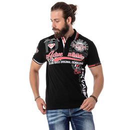 Cipo & Baxx Cipo & Baxx Herren Poloshirt schwarz 5XL