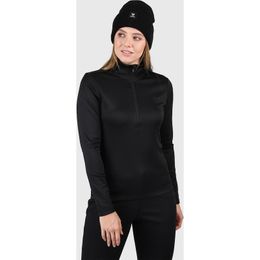 Brunotti Damen Fleecepullover &raquo;Heronne Women Fleece&laquo;, hoch geschlossener Ausschnitt, wasserabweisende Oberfl&auml;che schwarz M