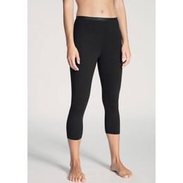 Calida Damen Calida Leggings &raquo;Natural Comfort&laquo; 3/4-L&auml;nge, Single Jersey Qualit&auml;t, elastisch, pillingarm, weich schwarz XS (36/38), N-Gr