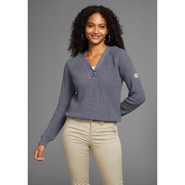 Kangaroos Damen Kangaroos V-Ausschnitt-Pullover mit V-Ausschnitt blau 48/50