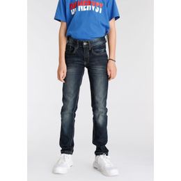 Arizona Jungen Stretch-Jeans &raquo;Regular fit Jeans&laquo; schmaler Schnitt, 5-Pocket-Stil, normale Leibh&ouml;he blau 176, N-Gr