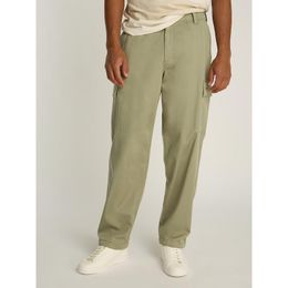 Calvin Klein Jeans Herren Cargohose &raquo;REGULAR STRAIGHT CARGO&laquo; mit Logopr&auml;gung gr&uuml;n 30, L&auml;nge 34