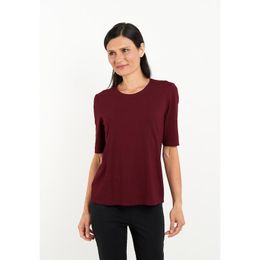 Seidel Moden Damen T-Shirt mit Rundhalsausschnitt, MADE IN GERMANY rot 46