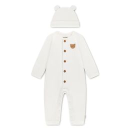 Huggies Babywear Jungen HUGGIES babywear Neugeborenen-Geschenkset &raquo;HUGB COVERALL ATTACHMENT&laquo; Set, 2 mit passendem M&uuml;tzchen 2 (3M/62)