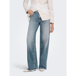 Only Damen Only Relax-fit-Jeans &raquo;ONLMADISON BLUSH HW WIDE DNM REA570 NOOS&laquo; blau M (38), L&auml;nge 30
