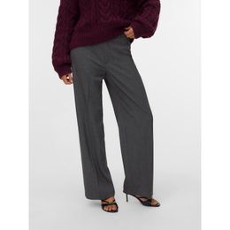 V&eacute;ro Moda Vero Moda Damen Anzughose &raquo;VMTEXAS MW STRAIGHT PANT NOOS&laquo; Materialmix grau M (38), L&auml;nge 30