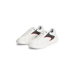 Tommy Hilfiger Herren Sneaker &raquo;TH MODERN LIGHTCUP LEATHER&laquo; Freizeitschuh, Halbschuh, Schn&uuml;rschuh mit Kontrastbes&auml;tzen wei&szlig; 42
