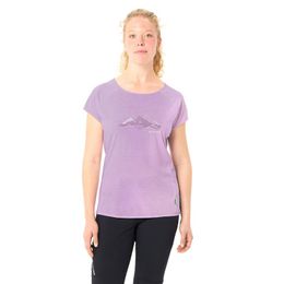 Vaude Damen Vaude Funktionsshirt &raquo;WOMEN'S TEKOA T-SHIRT II&laquo; Kurzarm, f&uuml;r Sport und Outdoor, aus Polyester und Lyocell lila 36