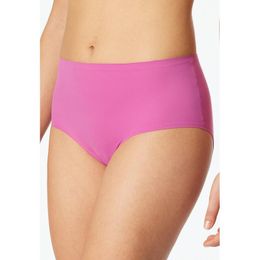 Schiesser Damen Slip &raquo;Invisible Soft&laquo; Microfaser, Lasercut-Abschl&uuml;sse, hoher Bund pink 36