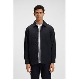 BOSS Orange Herren BOSS Orange Langarmhemd &raquo;Locky&laquo; leicht wattiert, oversize fit blau L (41/42), N-Gr