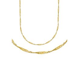 Firetti Herren Goldkette &raquo;Schmuck Geschenk Gold 333 Singapur, ca. 1,4 mm breit&laquo; Made in Germany gold 45, Gelbgold 333, B: 1,4mm