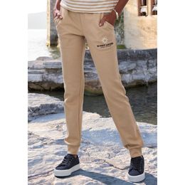 H.I.S. H.I.S Damen Sweathose aus weicher Sweatware, Loungewear beige 44/46, N-Gr