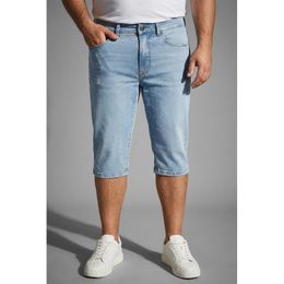 Man's World Plus Herren Jeansbermudas &raquo;Gro&szlig;e Gr&ouml;&szlig;en&laquo; gerade geschnittenes Bein, normale Leibh&ouml;he, Regular-Fit blau 66, N-Gr
