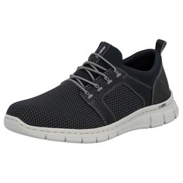 Rieker Herren Slip-On Sneaker Schlupfschuh, Halbschuh, Freizeitschuh mit Gummizug, zum Schlupfen schwarz 44