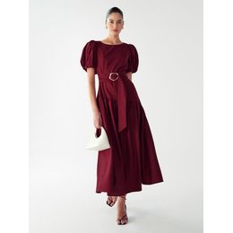 Willa Kleid 'ELONA' Damen Gr&ouml;&szlig;e 42 gold / burgunder Sommerkleid