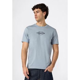 Champion Herren T-Shirt &raquo;Graphic Crewneck T-Shirt&laquo; mit Rundhalsausschnitt, Kurzarm, aus Baumwolle blau S (44/46)