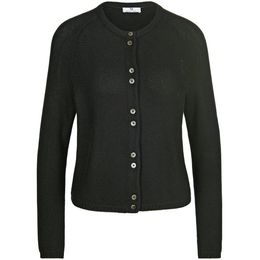 Peter Hahn - Strickjacke aus 100% SUPIMA -Baumwolle, schwarz, Gr. 38 / S - Baumwolle