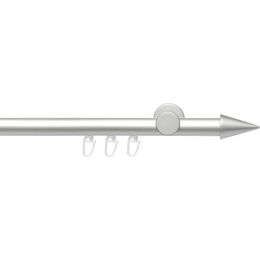 Liedeco Gardinenstange &raquo;Innenlaufgarnitur 20 mm Power Spitze&laquo; &Oslash; 2 mm 1 l&auml;ufig-l&auml;ufig Fixma&szlig; Gardinenstange Komplett grau Aluminium B/L: 120cm &Oslash; 2mm, 1 Stk., 1