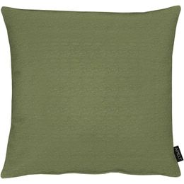 Apelt Dekokissen &raquo;Luca&laquo; Kissenh&uuml;lle ohne F&uuml;llung, 1 St&uuml;ck gr&uuml;n Polyester B/L: 40cm x 40cm, 1 Stk.