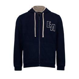 Emporio Armani Zip-Up Hoodie male size L Beige / marine blue / White