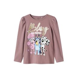 name it Shirt 'NMFAria Bluey' girl size 98 Navy / Gold / Mauve / Rose