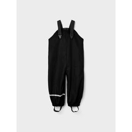 name it M&auml;dchen Regenhose &raquo;NKNDRY f&uuml;r M&auml;dchen mit reflektierenden Details&laquo; unifarben, basic, regular fit, Kunstfaser, Web schwarz 146, N-Gr