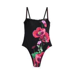B By Ted Baker Shapingbadeanzug Damen Gr&ouml;&szlig;e XS gr&uuml;n / rotviolett / cranberry / schwarz